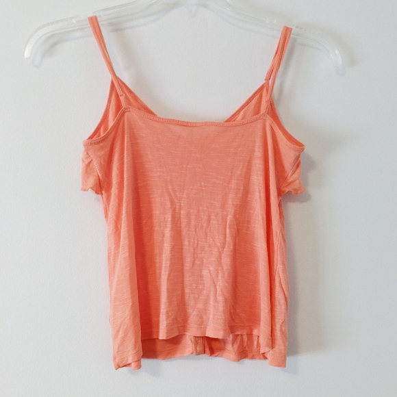 Aeropostale | Tops | 22 Aeropostale Coral Ruffle Neck Tank Top Xs ...